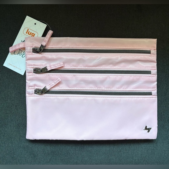 lug | Bags | Lug Kickline Triple Zip Storage Pouch Bubble Pink Pastel ...